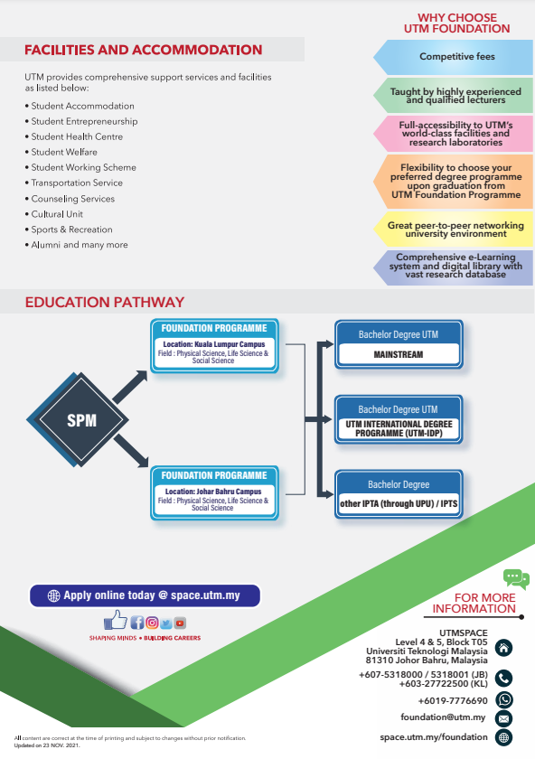Study in UTM - BOWEN GROUP